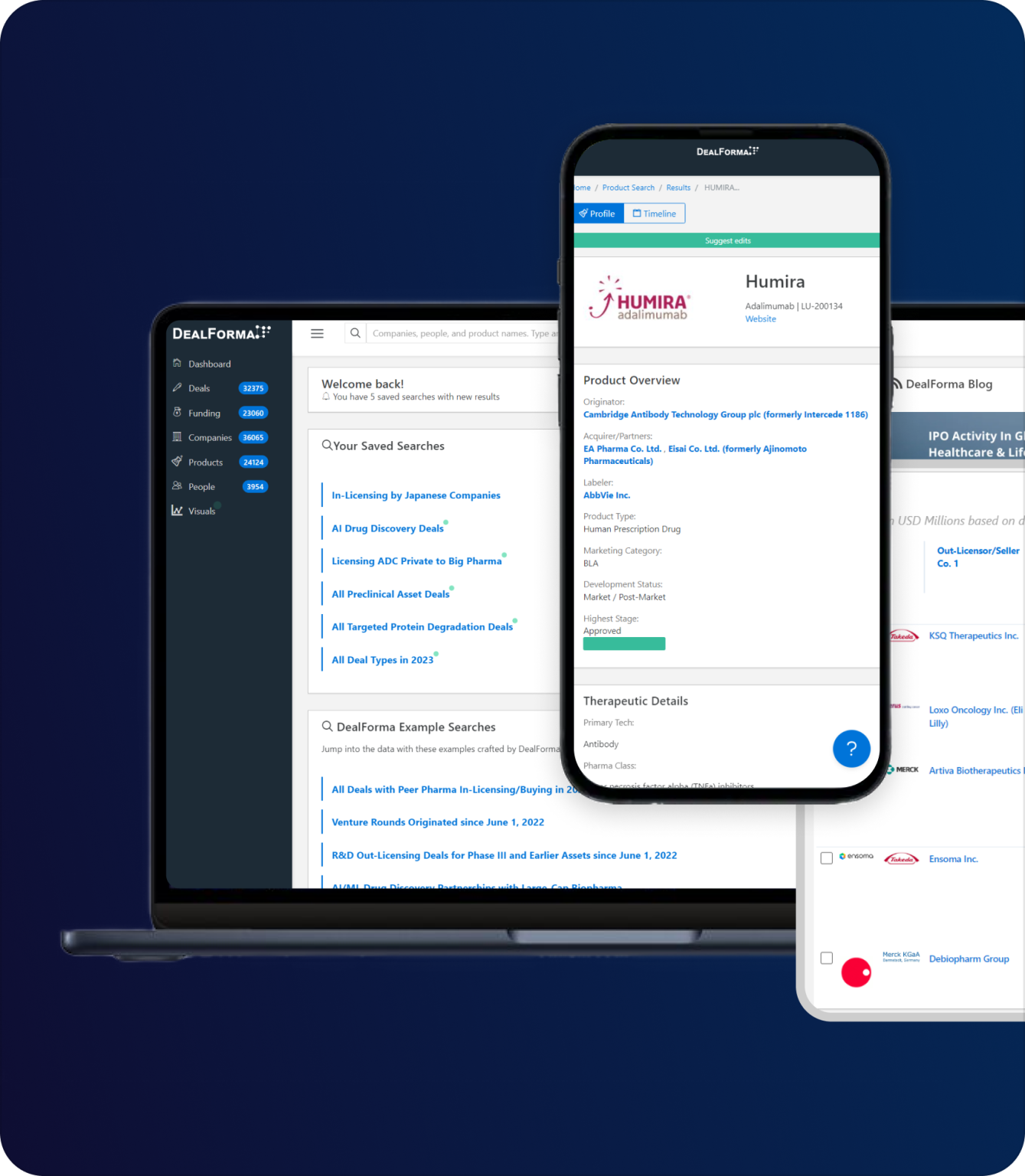 DealForma Biotech Deal Database | License, M&A, Venture, more