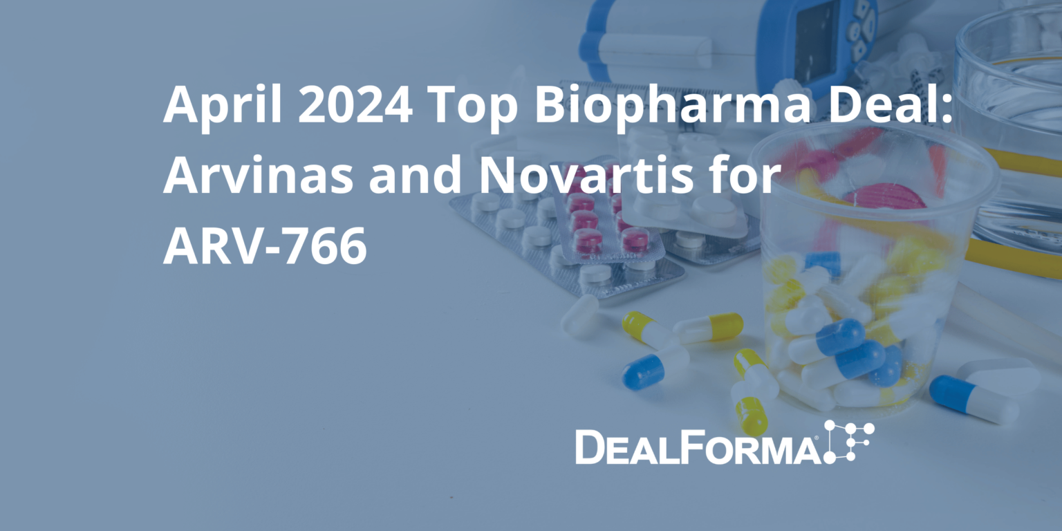April 2024 Top Biopharma Deal: Arvinas and Novartis for ARV-766 - DealForma